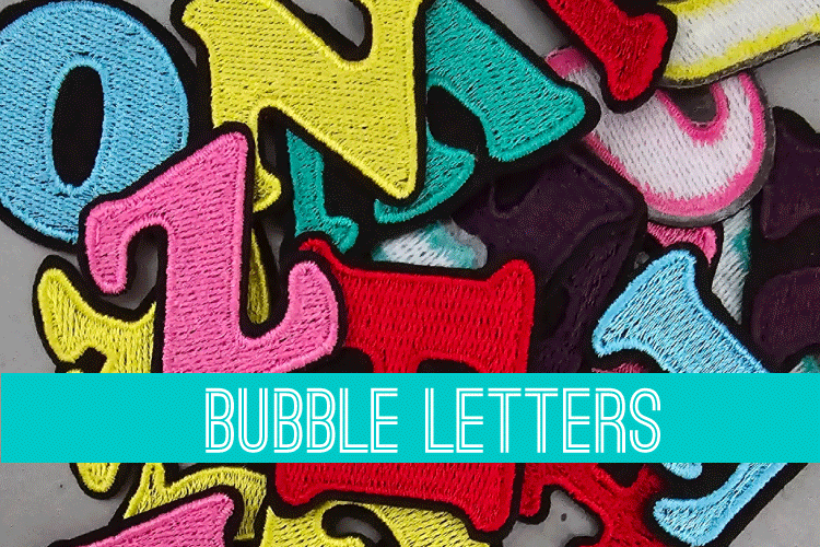 Bubble Letter Patches | Shine Daily Vinyl Market