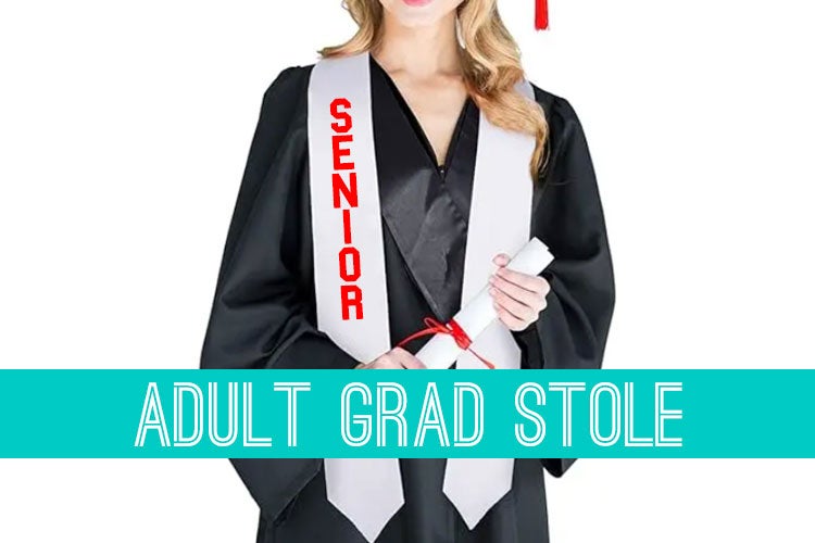 Adult Graduation Stole | Shine Daily Vinyl Market